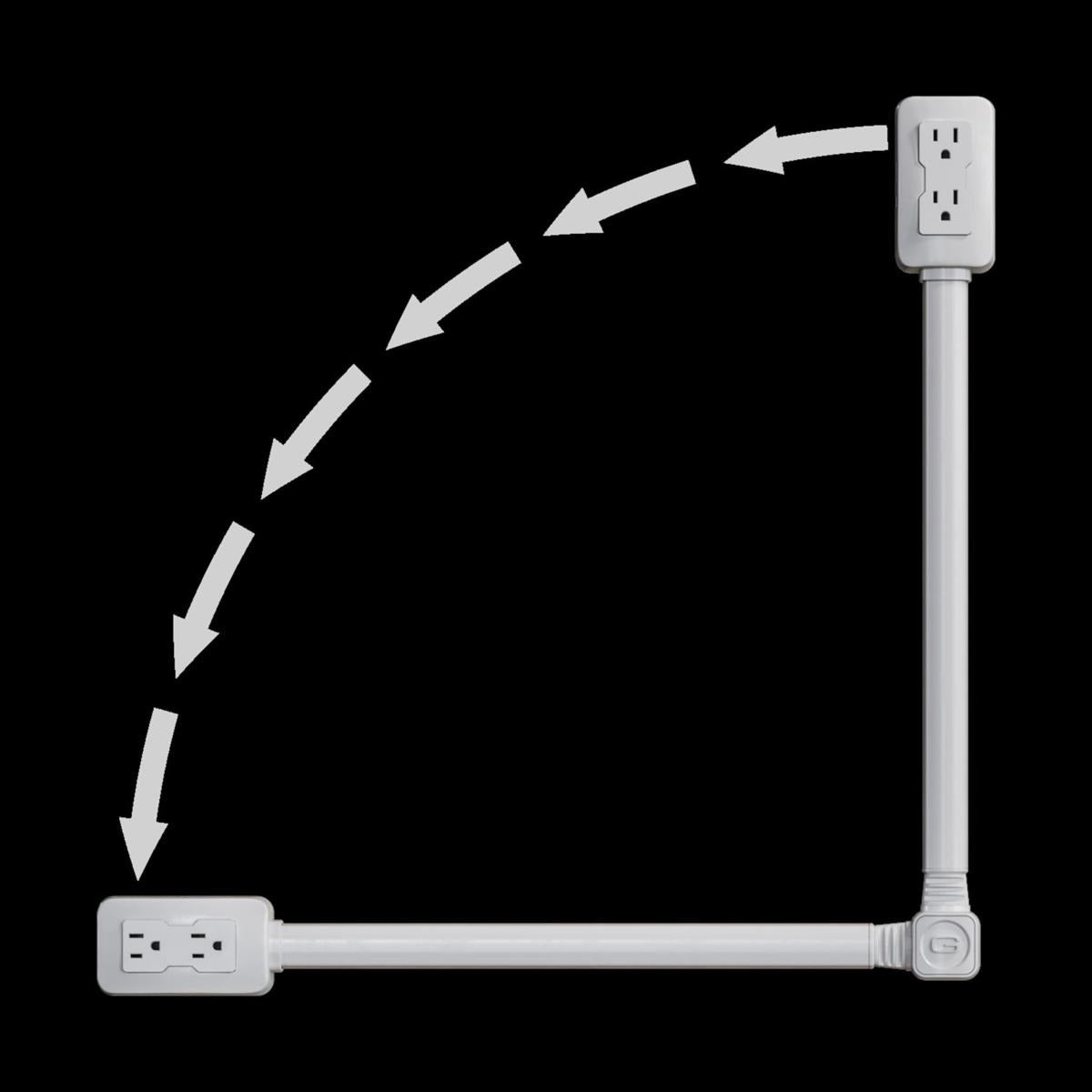 Extensor de Tomacorriente Giratorio – Alcance Inteligente Extend Power ...